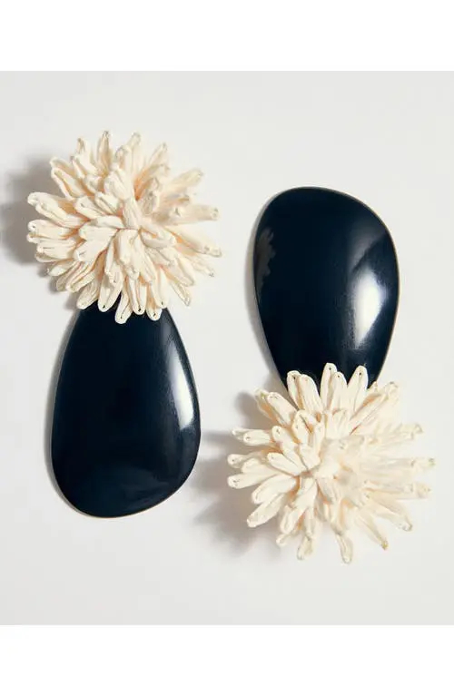 Mango Resin Flower Drop Earrings