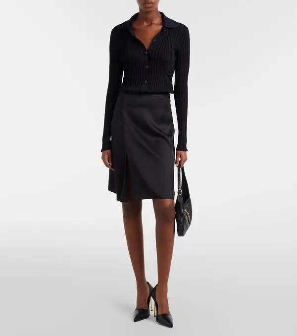 Gucci Ribbed-knit Cardigan