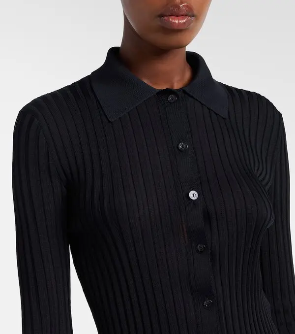 Gucci Ribbed-knit Cardigan
