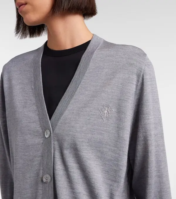 Gucci Wool Cardigan With Embroidery