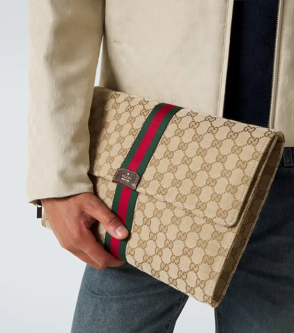 Gucci Gg Canvas Medium Pouch
