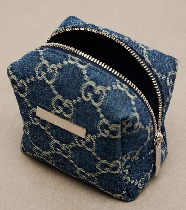 Gucci Essence Classic Mini Denim Makeup Bag