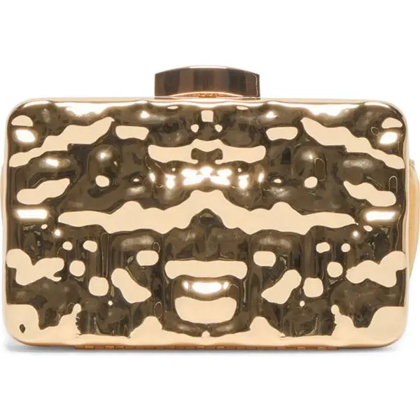 Dolce Vita Metal Frame Clutch - Gold