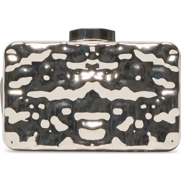 Dolce Vita Metal Frame Clutch - Silver