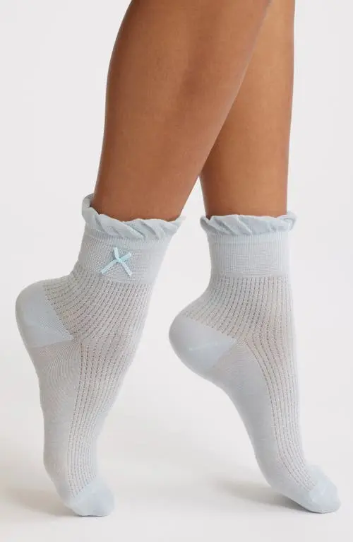 CASA CLARA Nico Quarter Crew Socks - Steel