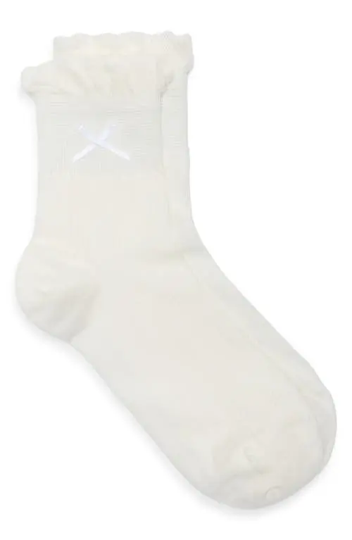 CASA CLARA Nico Quarter Crew Socks - White