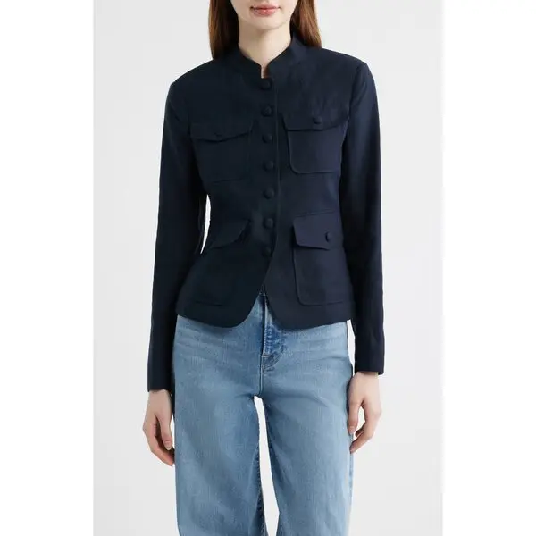 Rag & Bone Mercer Lyocell & Linen Blazer - Sal