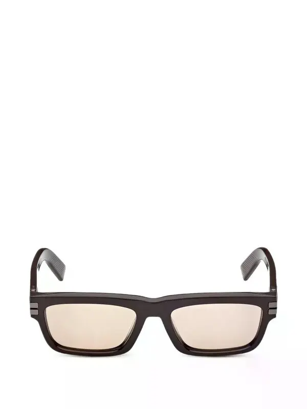 Zegna Rectangle Frame Sunglasses