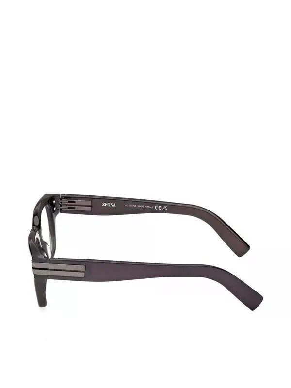 Zegna Rectangle Frame Eyeglasses - Grey
