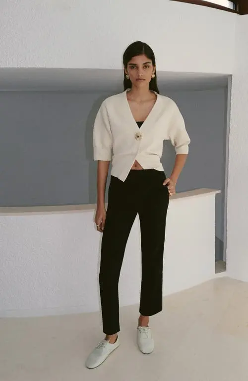 Mango Short Sleeve Cardigan