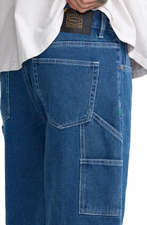 Rvca Dayshift Denim Carpenter Shorts