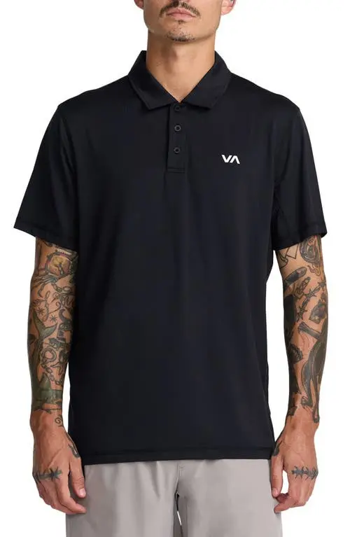 Rvca Sport Vent Polo - Black