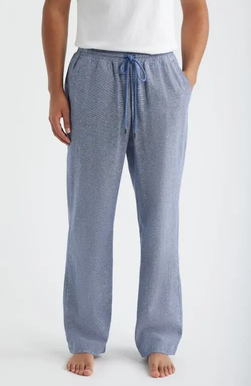 Daniel Buchler Slub Linen & Cotton Pajama Pants - Denim