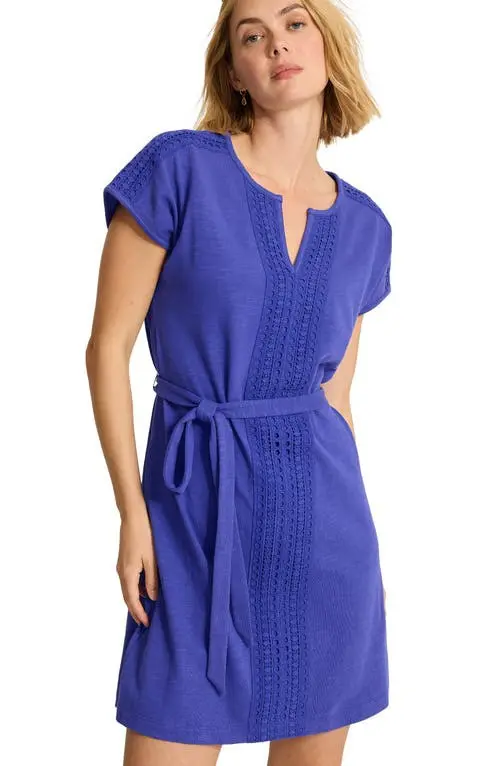 Tommy Bahama Sunset Harbor Eyelet Trim Dress - Bold Blue