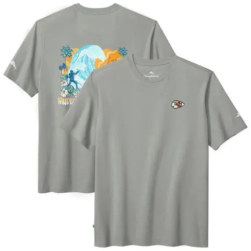 Tommy Bahama Kansas City Chiefs Huddle & Hang Tens T-shirt - Gray