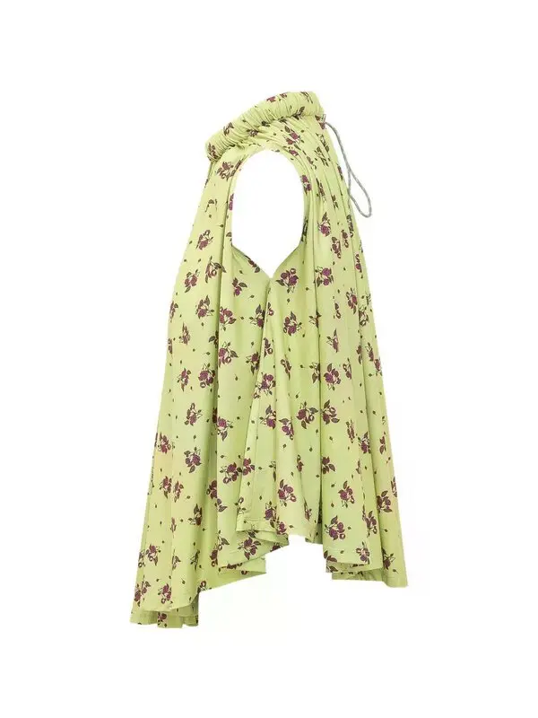Coperni Circle Floral-print Top