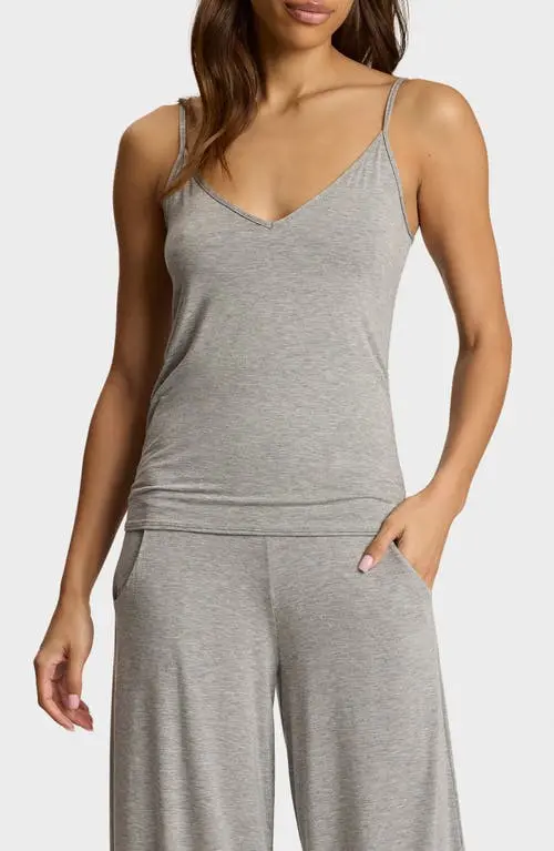 Commando Butter V-neck Shelf Bra Camisole - Heathered Gray