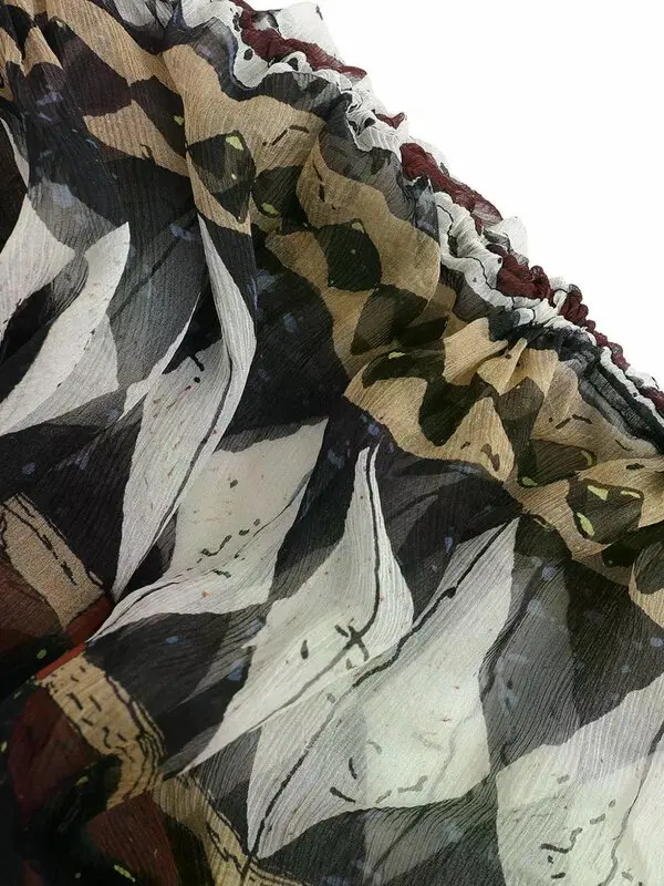 INTO THE EAST Geometric Print Blouse