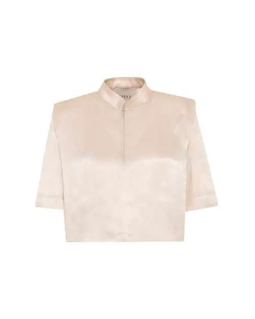 THEO THE LABEL Phaenna Shoulder Pleat Tee