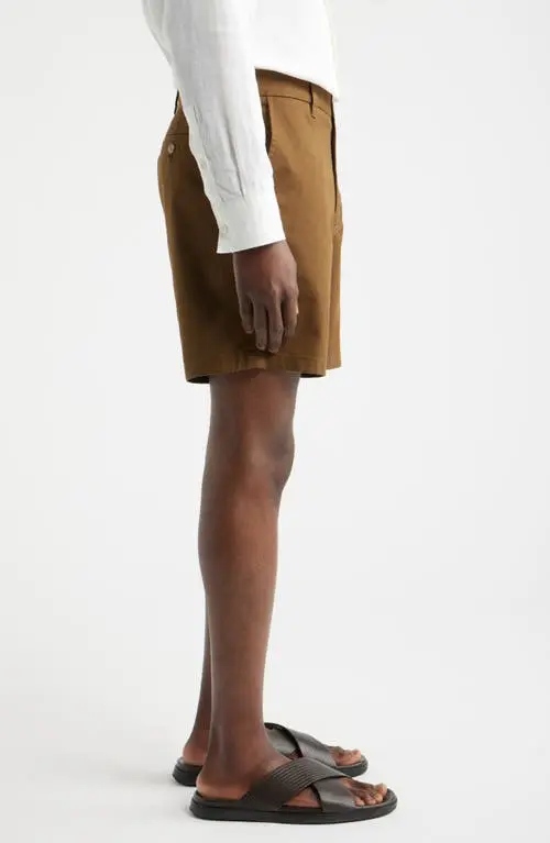 Nordstrom Stretch Cotton Chino Shorts - Brown Desert
