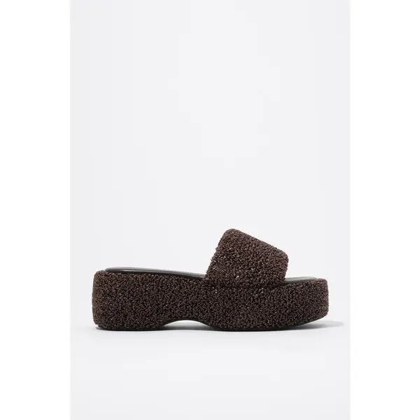 Bimba Y Lola Textile High Sole Sandal