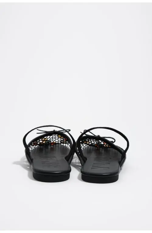 Bimba Y Lola Embellished Mesh Slingback Ballerinas
