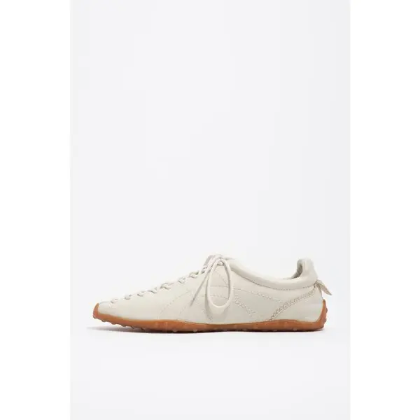 Bimba Y Lola Lace-up Leather Sneakers - Off White