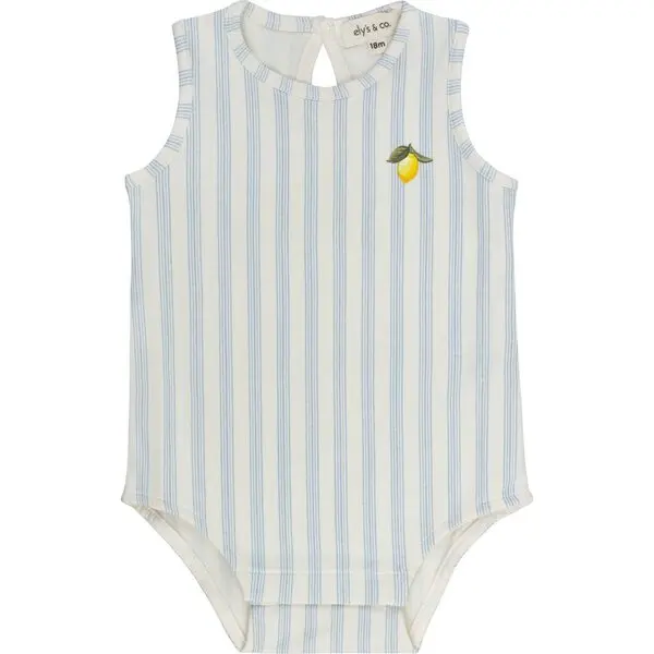 ELY'S & CO. Peach Collectionboys Romper - Lemon
