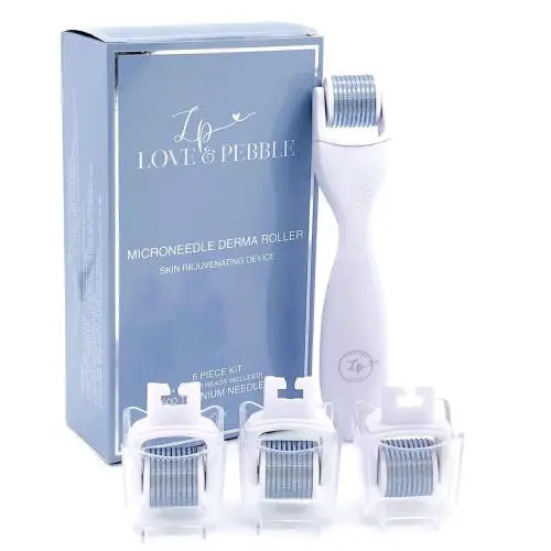 LOVE AND PEBBLE Microneedle Derma Roller - White