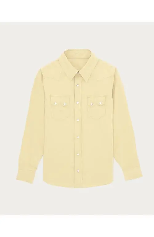 FORTELA Toledo Cotton Poplin Western Shirt - Cream