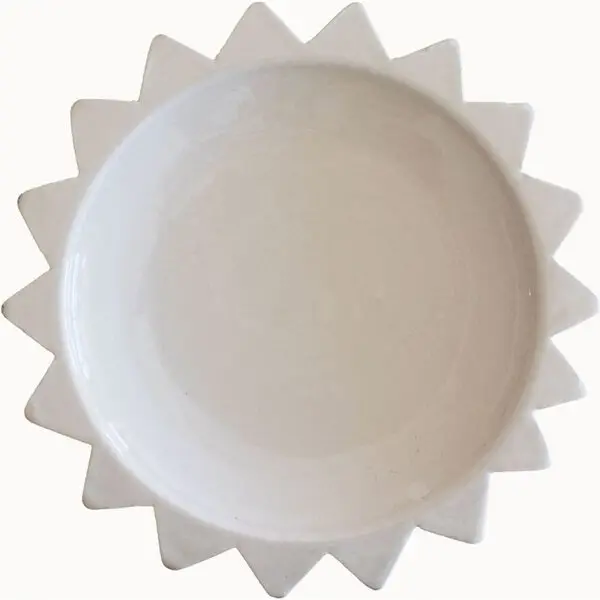 APARTMENT F Ceramic Sun Plate - Bone - Medium