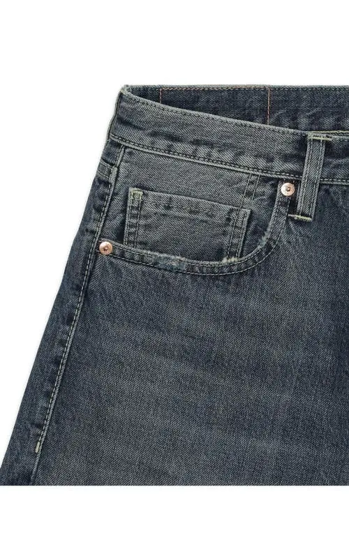 FORTELA Unclejohn Japan Selvedge High-waist Twisted Denim Pants