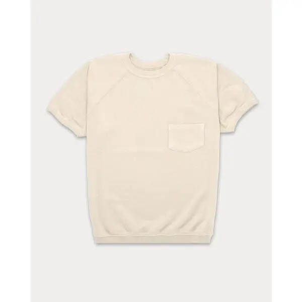 FORTELA Short Sleeve Brushed Jersey Sweatshirt - Ecru