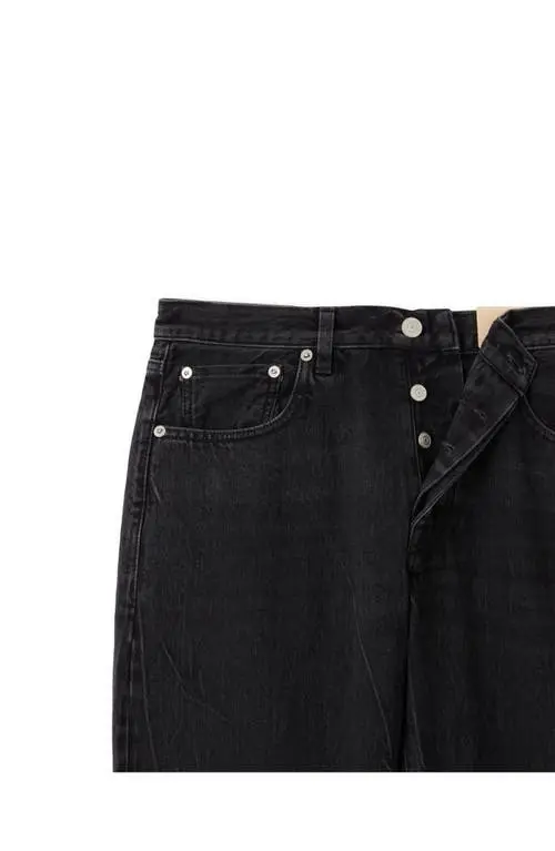FORTELA 5-pocket Regular-fit Selvedge Denim Pants - Black