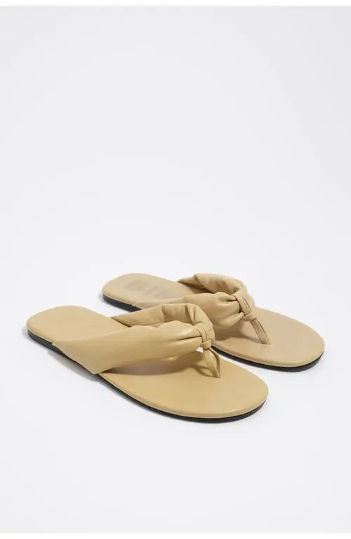 Bimba Y Lola Leather Tubular Flat Sandal