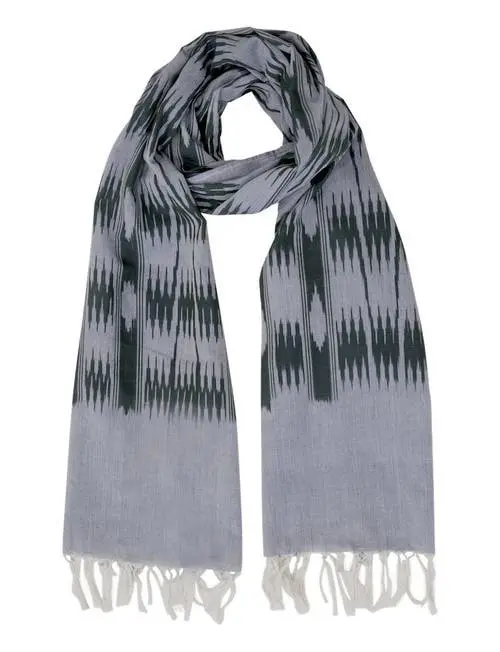 PASSION LILIE Light & Olive Banded Stripes Scarf