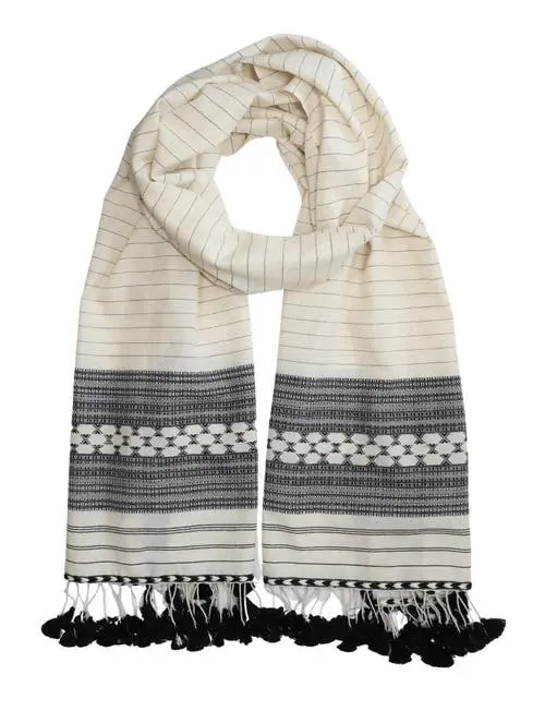 PASSION LILIE And White Kutch Scarf