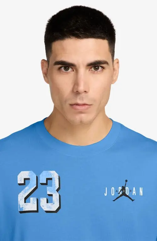 JORDAN Varsity Graphic T-shirt - University Blue/white