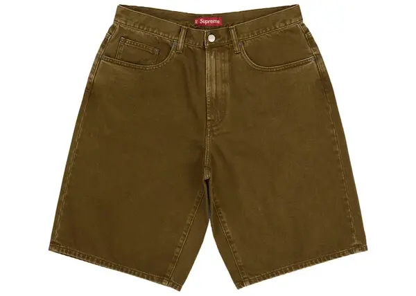 Supreme Baggy Denim Shorts - Brown