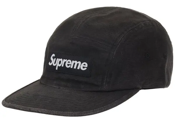Supreme Canvas Camp Cap - Black