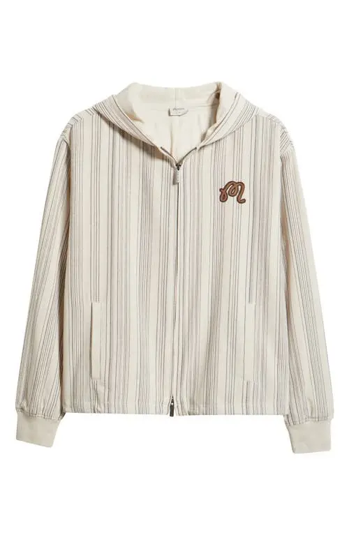 MALBON Arena Hooded Jacket - Cream Stripe