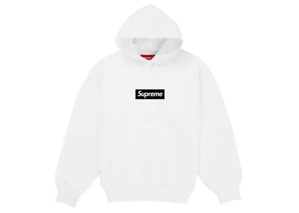 Supreme Paris Anniversary Box Logo Hoodie - White
