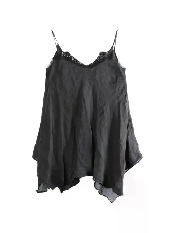 MARC LE BIHAN Lace Trim Handkerchief Hem Camisole