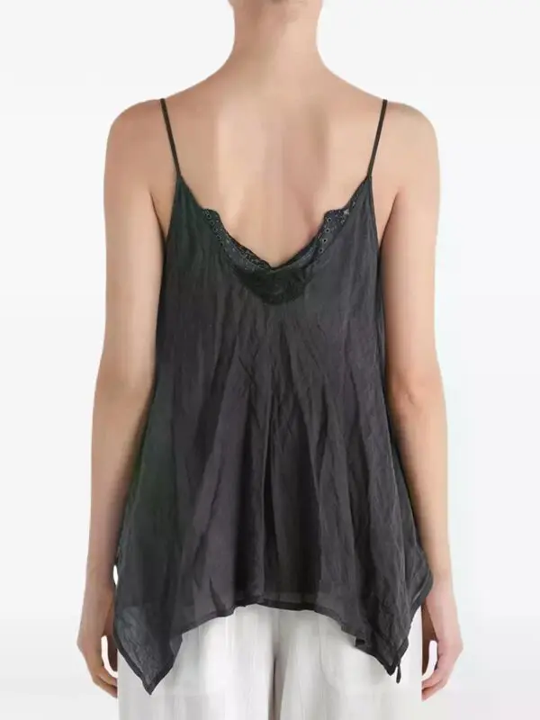 MARC LE BIHAN Lace Trim Handkerchief Hem Camisole