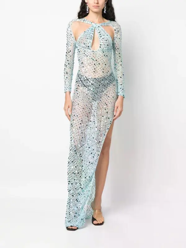 Coperni Sequin-embellished Maxi Dress