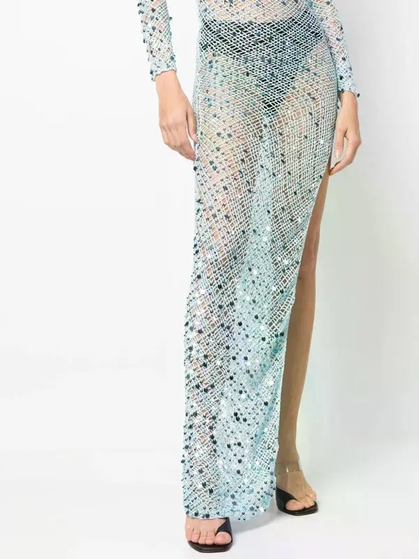Coperni Sequin-embellished Maxi Dress