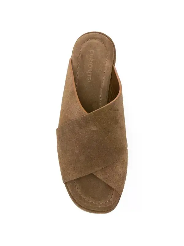CURIOSITÈ Criss-cross Platform Sandals