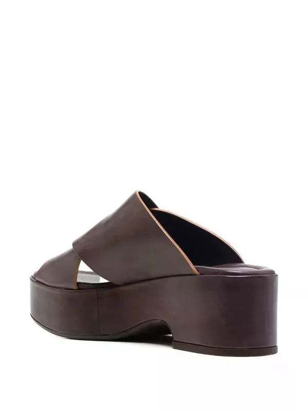 CURIOSITÈ Crossover Strap Platform Sandals
