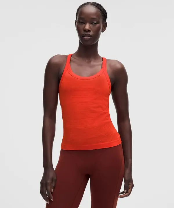 Lululemon Swiftly Cami Tank Top Racerback Design - Cherry Ember/cherry Ember