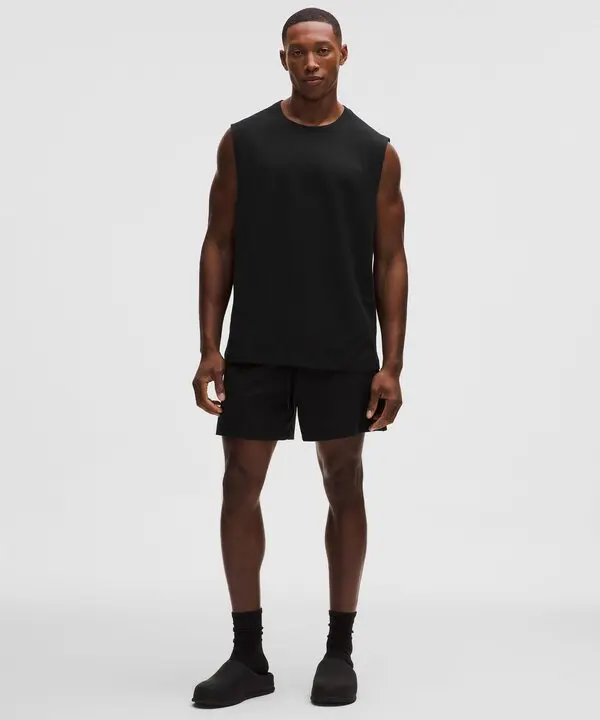 Lululemon Mesh Soft Jersey Sleeveless Tank Top - Black